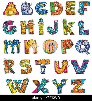 illustration of the fat cat with a sausage Stock Vector Image & Art - Alamy