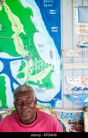 EXUMA, Bahamas. Tucker Rolle, owner of Compass Cay at the Compass Cay ...
