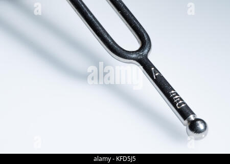 Closeup of a tuning fork 440 Hz on a white background Stock Photo - Alamy