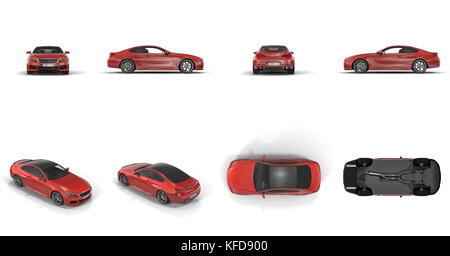 3d rendering of a brandless generic car Stock Photo - Alamy