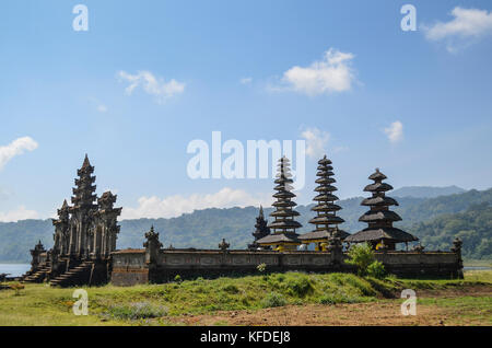 Traditional Balinese Temple with Tiered Roof Structures Stock Photo - Alamy