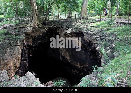 Tourist enjoyed taking pictures the Monfort Bat Colony, located in the ...