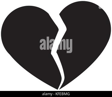 broken heart symbol Stock Vector Image & Art - Alamy
