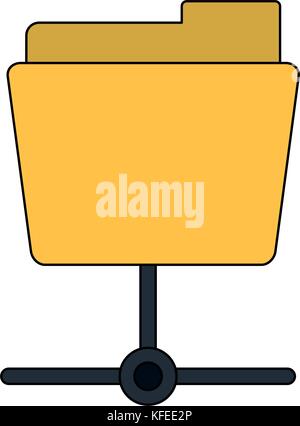 file folder linked icon image Stock Vector Image & Art - Alamy