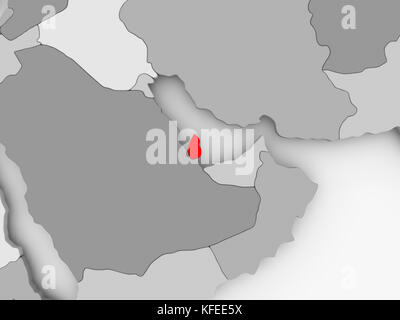 Qatar Map grey Stock Photo - Alamy