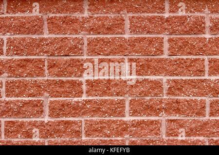 Salmon Red Brick Wall Background With White Specks in Traditional ...
