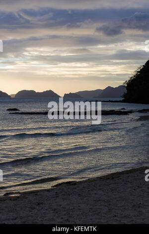 A gloomy sunset on the Filipino island of Palawan Stock Photo - Alamy