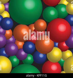 Rainbow Balls Seamless Pattern Stock Vector Image & Art - Alamy