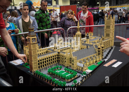 The Houses of Parliament made out of Lego at the BRICKLIVE convention ...