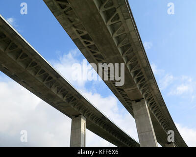 Elevated bridge concrete structure Stock Photo - Alamy