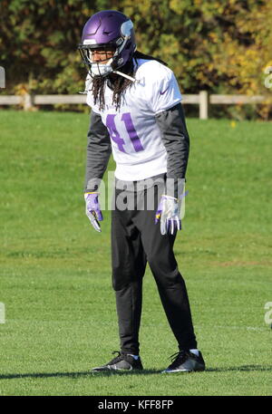 Vikings defensive back Anthony Harris (41) intercepts a ball in the ...