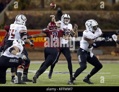 Las Cruces, NM, USA. 28th Oct, 2017. Arkansas State wide receiver Omar ...