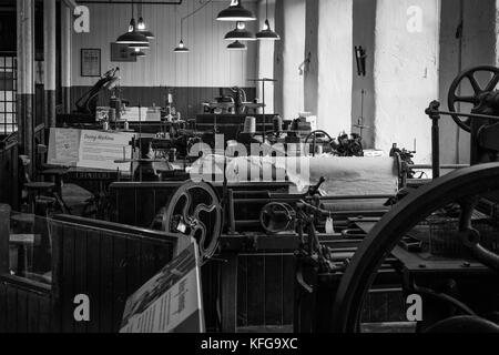 Textile Machinery at Leeds Industrial Museum, Armley Mills, West ...