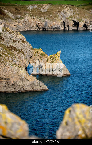 Stackpole Head headland and cliffs Pembrokeshire West Wales UK Stock ...