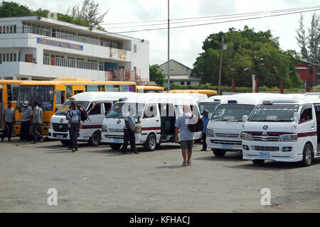 reggae bus barbados Stock Photo - Alamy