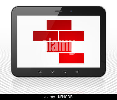 Constructing concept: Bricks on computer keyboard background Stock ...