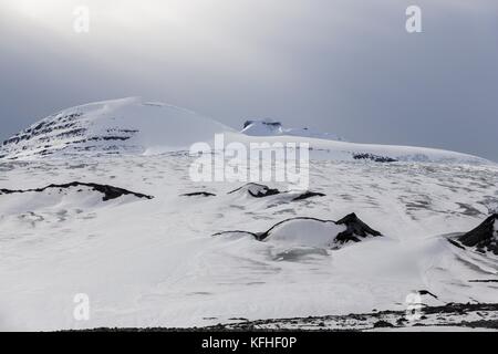 Snowy Castleguard Mountain Melting Saskatchewan Glacier Snout Landscape ...