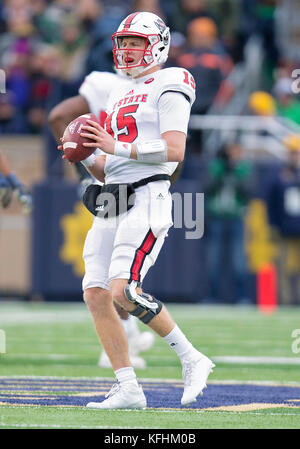 North Carolina State quarterback Ryan Finley (15) plays against ...