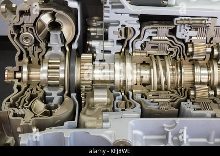 Cross section of a modern automatic transmission of a truck Stock Photo ...