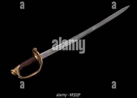 French officer saber (sabre).The 19th century. France. Path on the ...