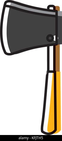Axe tool symbol kawaii cute cartoon Stock Vector Image & Art - Alamy