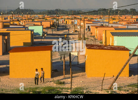 Delft Cape Town South Africa An african lady stands outside her home ...