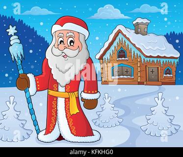Father Frost theme image 2 - eps10 vector illustration Stock Vector ...