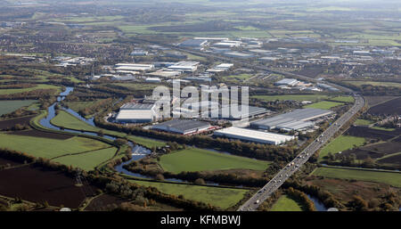 aerial view of the Asda RDC distribution centre at Skelmersdale ...