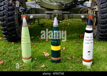 A L118 Light Gun, a 105 mm towed howitzer being used for the Royal Salute in June 2018, Museum ...