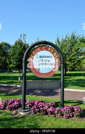 USA, Massachusetts, Boston, Welcome to Boston sign Stock Photo - Alamy
