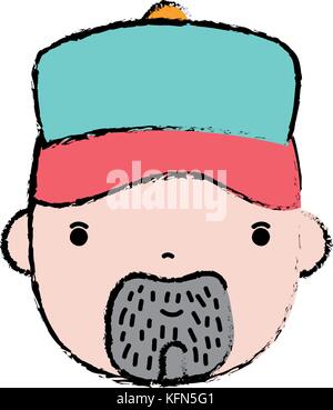 doodle man head plumber job to service repair Stock Vector Image & Art ...