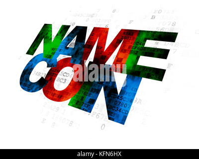 Blockchain concept: Namecoin on Digital background Stock Photo - Alamy