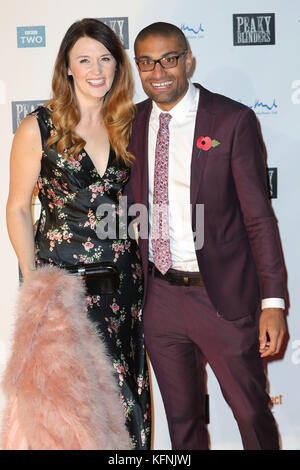 Becky Wood BBC Weather and Richie Anderson radio presenter attend the ...