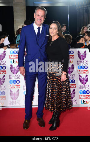 Peter Jones and partner Tara Capp attending The Pride of Britain Awards ...