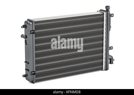 Car radiator, closeup. 3D rendering isolated on white background Stock ...