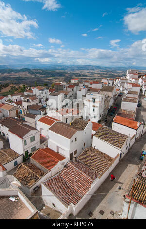 A view of the village of Pisticci, Italy. Pisticci is a town in the ...