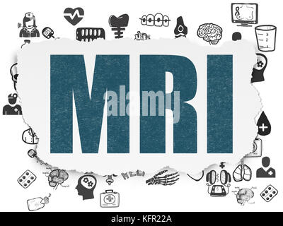 Health concept: MRI on Torn Paper background Stock Photo - Alamy