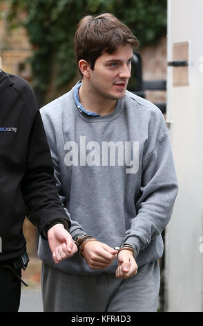 Lewes Crown Court, UK. 31st October. Daryll Rowe arrives at Lewes Crown ...