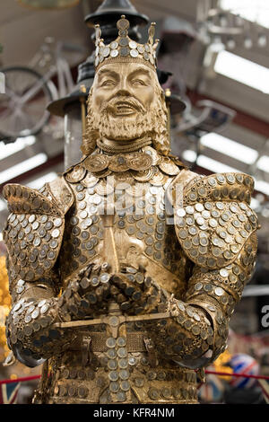 Theatrical designer Debbie Rees Deacon's creation, a King Midas statue ...