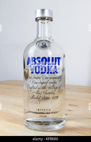Bottle of Absolut Vodka Stock Photo - Alamy