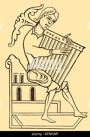 Psaltery from the fifteenth century, reproduced from the Miroir ...