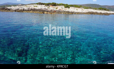 amazing blue laggon in croatia near split Stock Photo - Alamy