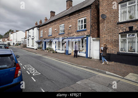 Wheelock Street in Middlewich with shops and restaurants Stock Photo ...