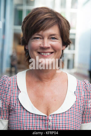 Talk Show TV Program Presenter and Celebrity Interview. Portrait of ...