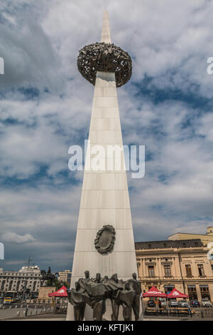 The Memorial of Rebirth Monument Bucharest Romania Stock Photo - Alamy