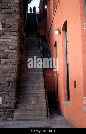 The Exorcist Steps, staircase movie location for the film The Exorcist ...