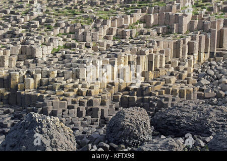 basaltic columns, Giants Causeway, Bushmills, Co. Antrim, Northern ...