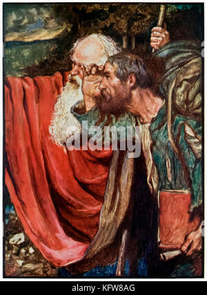 The Pilgrim's Progress illustration 1900s - By-Path Meadow Stock Photo ...