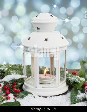 Blue Christmas or New Year background Stock Photo - Alamy