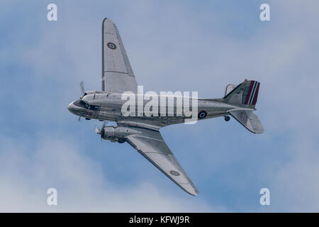 Douglas DC-3 twin engine passenger aircraft Stock Photo - Alamy